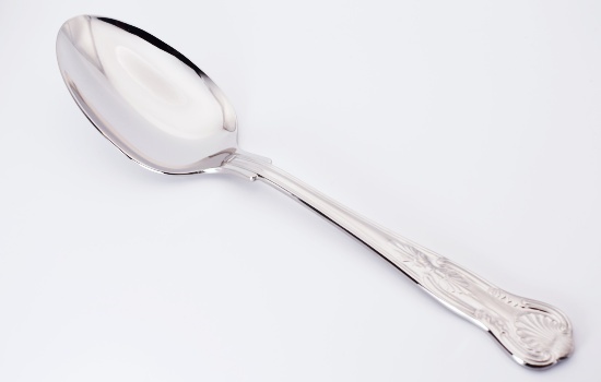 Stainless steel Kings serving spoon